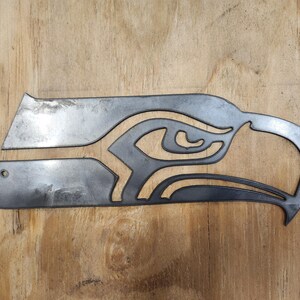 Custom Made- Seattle Seahawks - Metal Sign- Metal Wall Art- Garage-yard ...