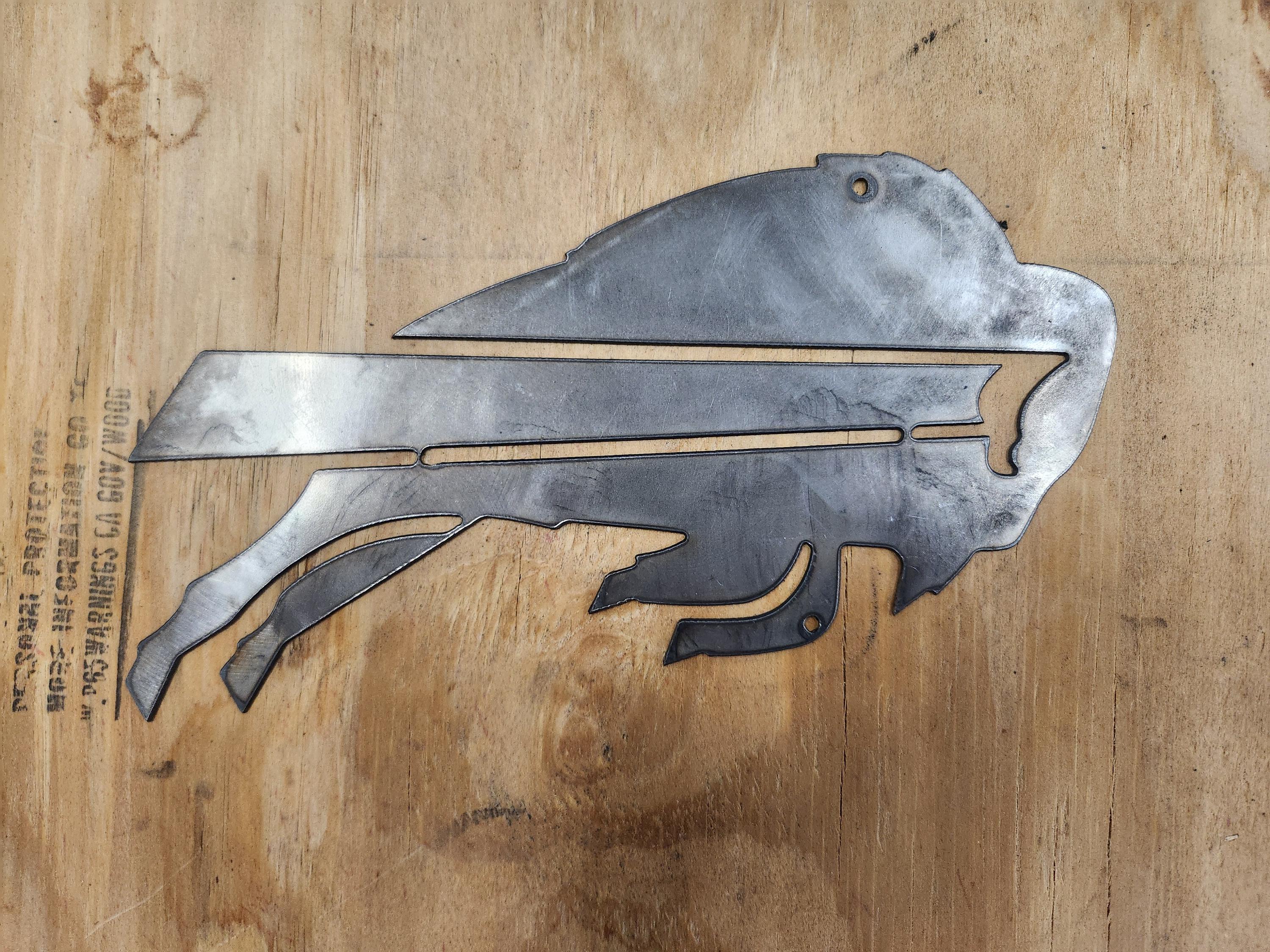 Custom Made Buffalo Bills Metal Sign Metal Wall Art Garage-yard-mancave ...