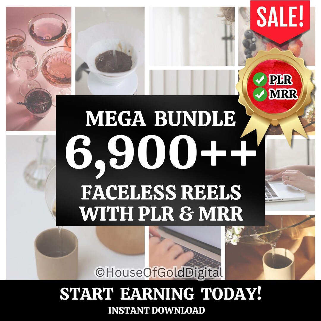 6900+ Faceless Reels, PLR, MRR, Real Estate Reels, Melanin Faceless ...