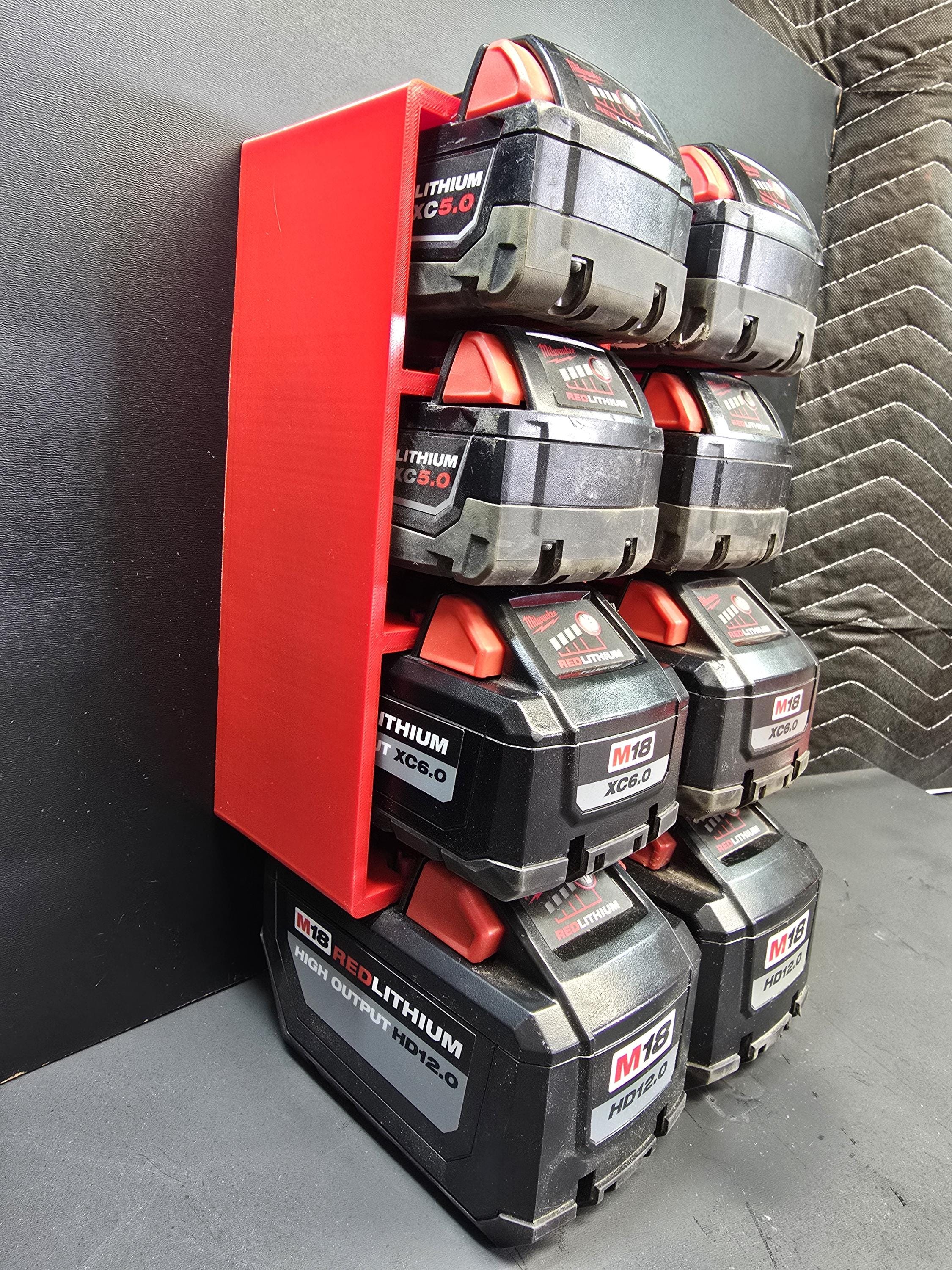 Upgraded Milwaukee M18 Battery Rack 8 Battery 3D Printed ABS*. - Etsy