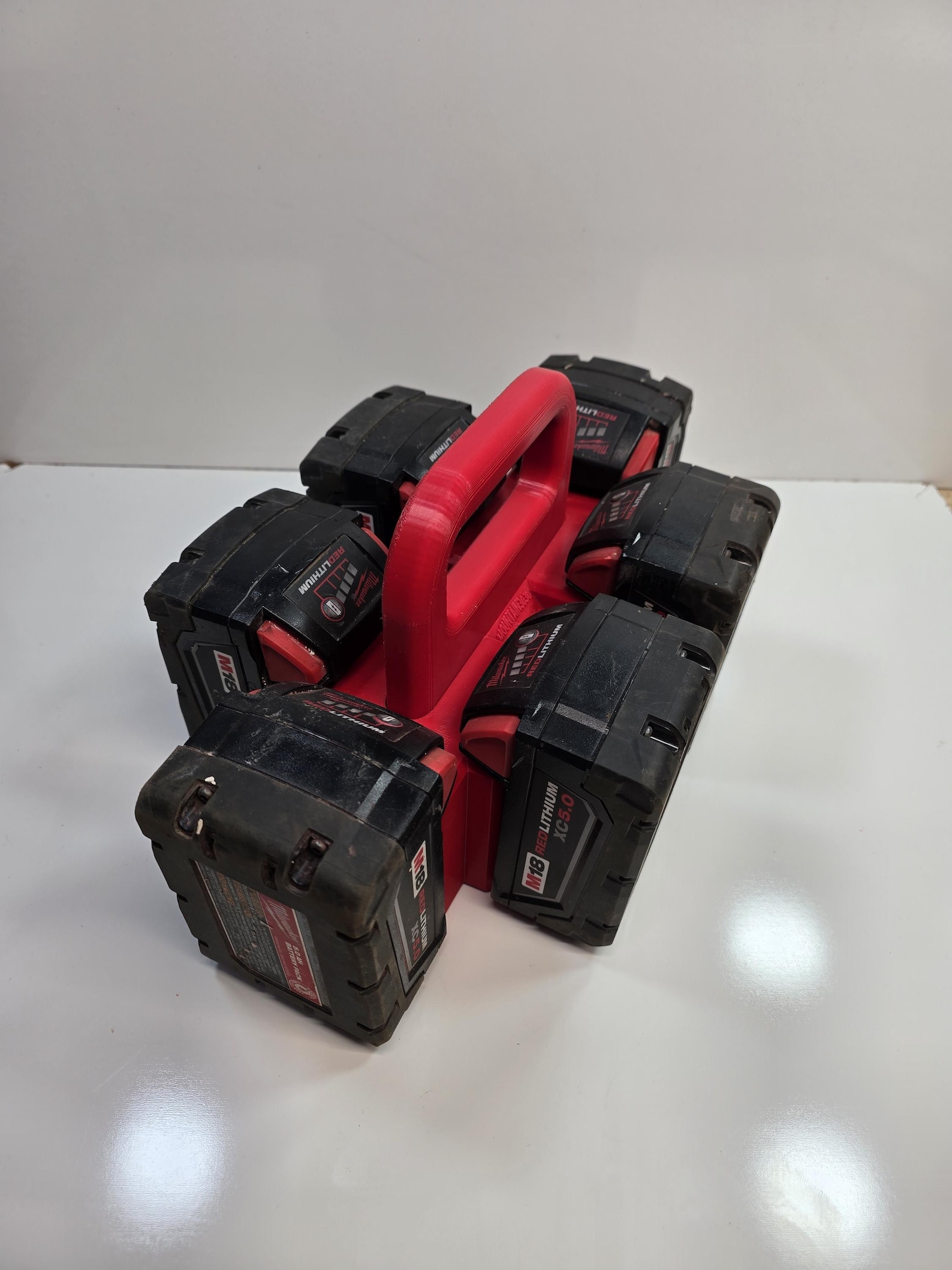 Milwaukee M18 6-battery Caddy *ABS With Collapsable Handle - Etsy