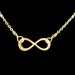 Infinity Symbol Matte Gold Pendant Chain Necklace - Etsy