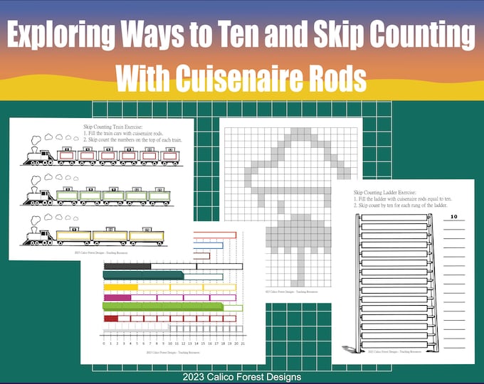 Exploring Ways to Ten and Skip Counting With Cuisenaire Rods - Etsy