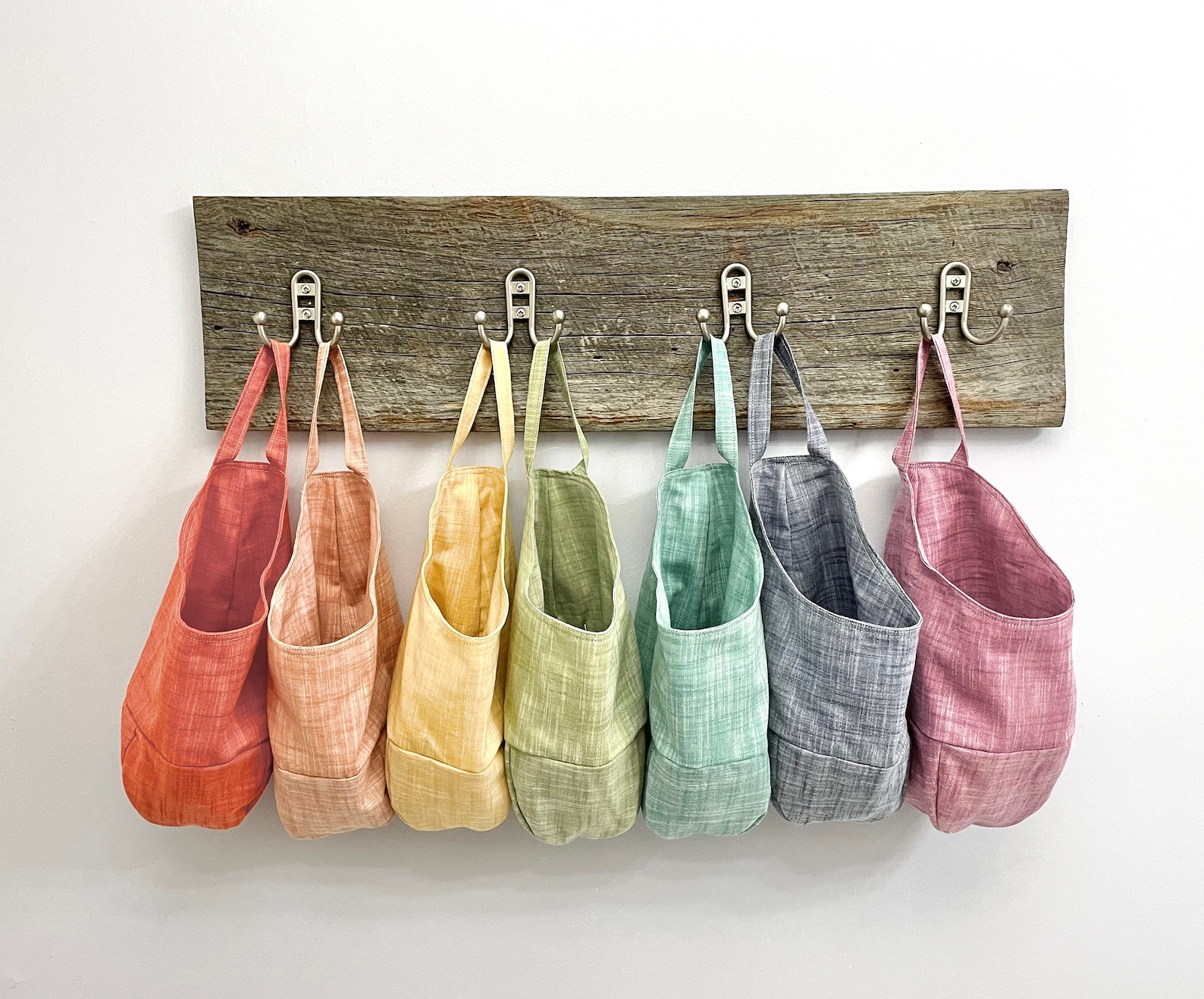 Pod Storage Hanging Basket Bags Soft Rainbow Natural Pastel Colors - Etsy