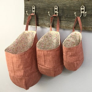 Hanging Pod Storage Bag Basket Beginner Sewing Pattern - Etsy