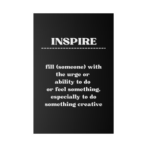 Inspire Definition Motivational Wall Art, Office Wall Art Decor ...