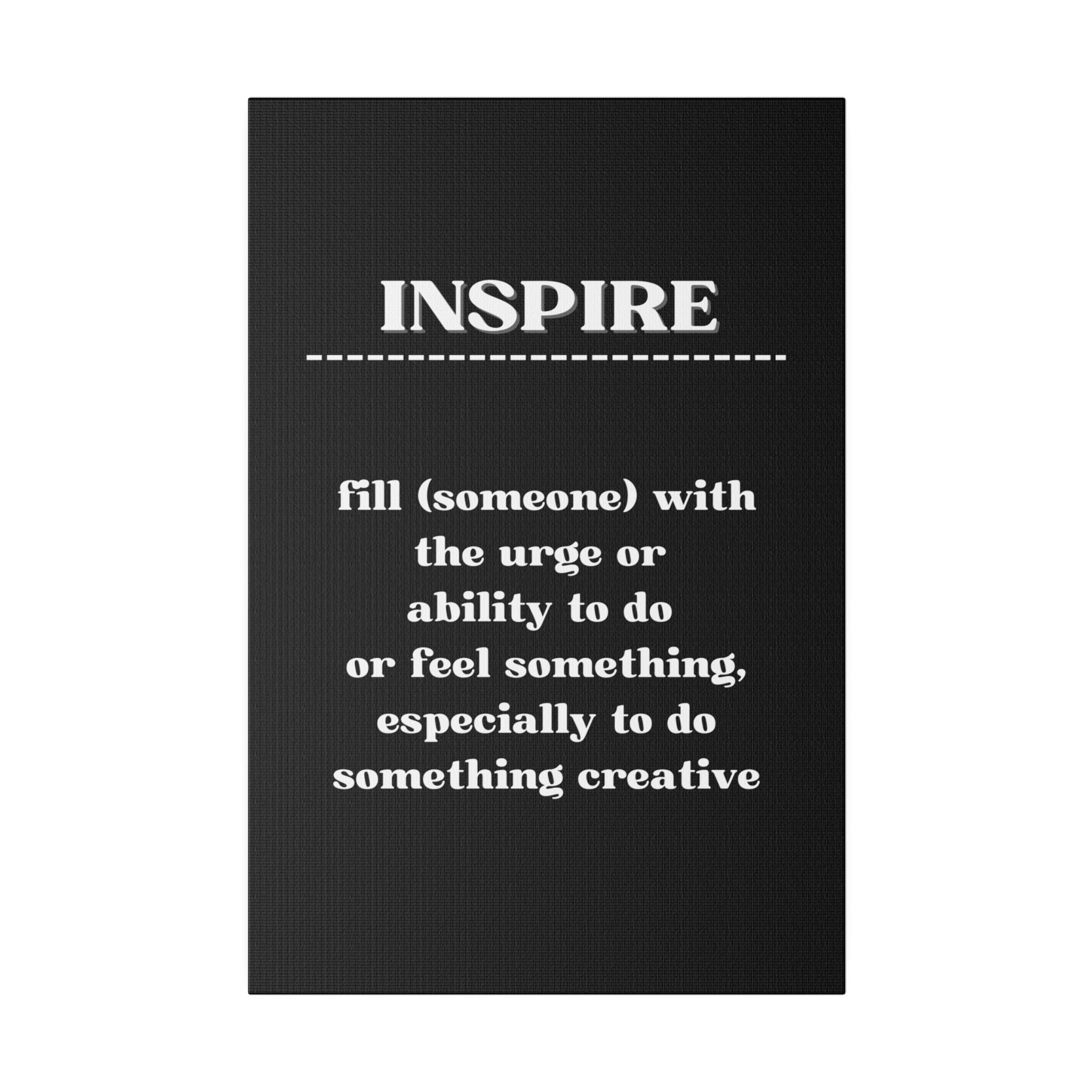 Inspire Definition Motivational Wall Art, Office Wall Art Decor ...