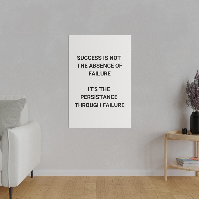 Success is Not Failure: Motivational Office Wall Art - Etsy