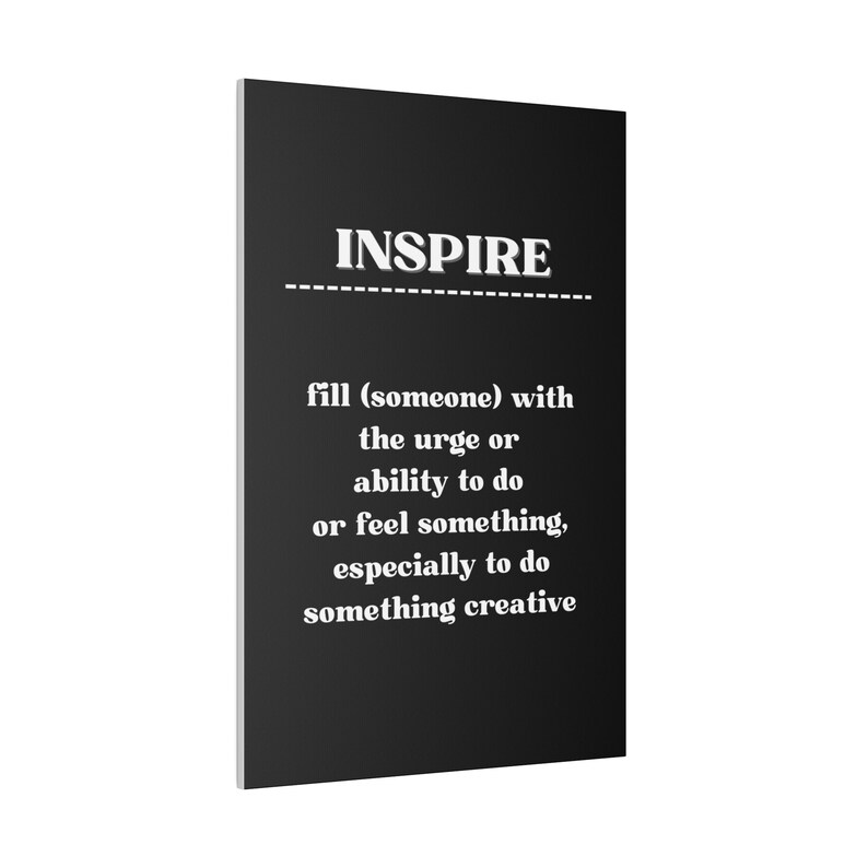 Inspire Definition Motivational Wall Art, Office Wall Art Decor ...
