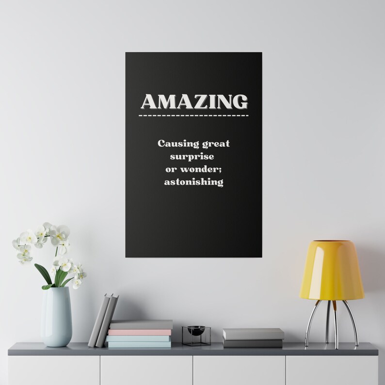 Amazing Definition Motivational Wall Art, Office Wall Art Decor ...