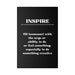 Inspire Definition Motivational Wall Art, Office Wall Art Decor ...