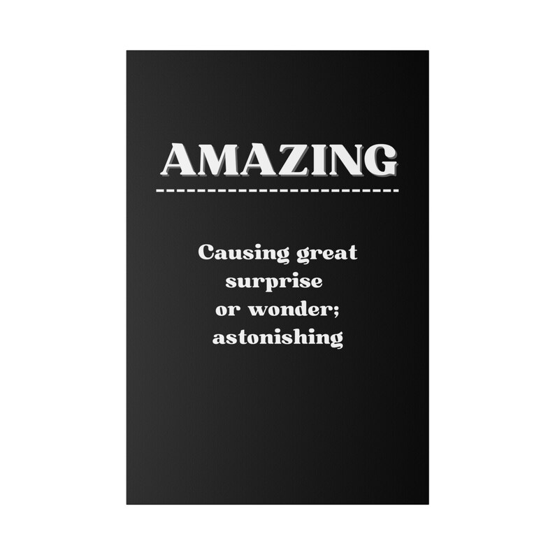 Amazing Definition Motivational Wall Art, Office Wall Art Decor ...