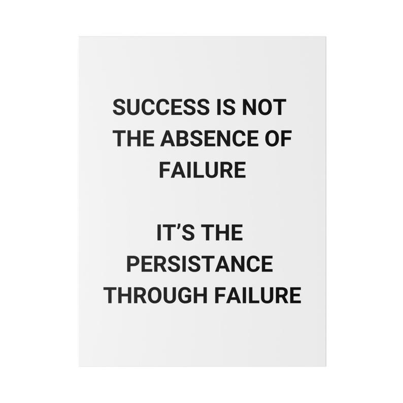 Success is Not Failure: Motivational Office Wall Art - Etsy