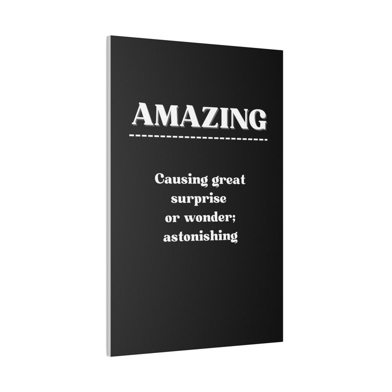 Amazing Definition Motivational Wall Art, Office Wall Art Decor ...