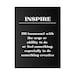 Inspire Definition Motivational Wall Art, Office Wall Art Decor ...
