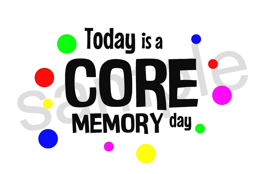 Core Memories SVG Digital Download Cut File - Inside Out - Memorable ...