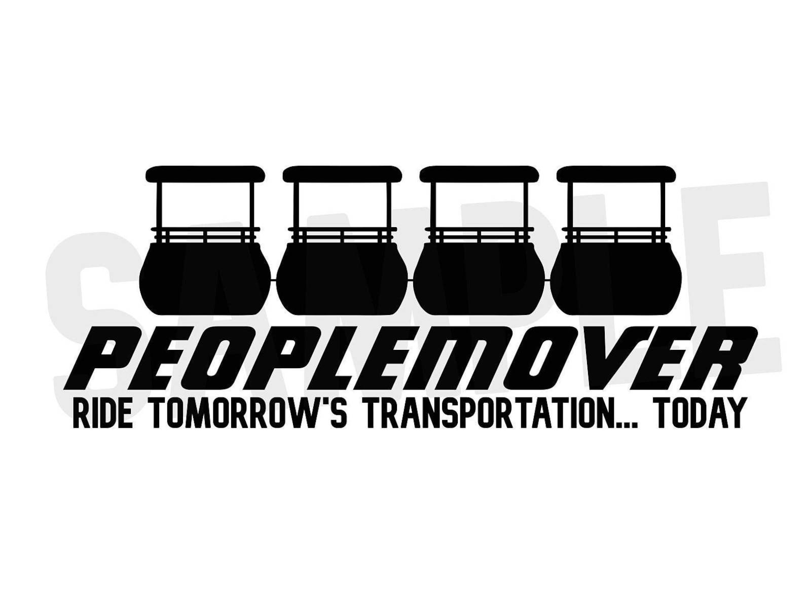 California People Mover SVG - Theme Park - Vacation Cut File - Digital ...