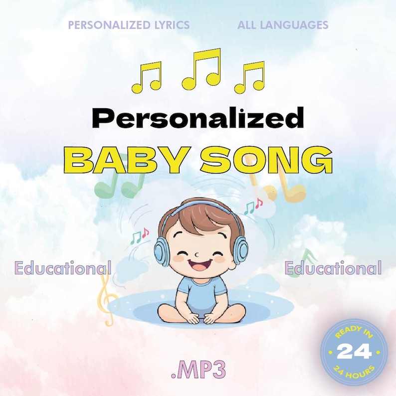 Personalized Baby Song, Baby Education, Custom Lullaby, Educational ...