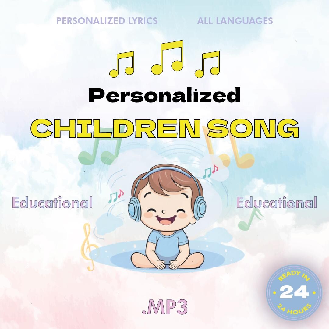 Educational Child’s Song With Personalized Lyrics | Digital Download ...