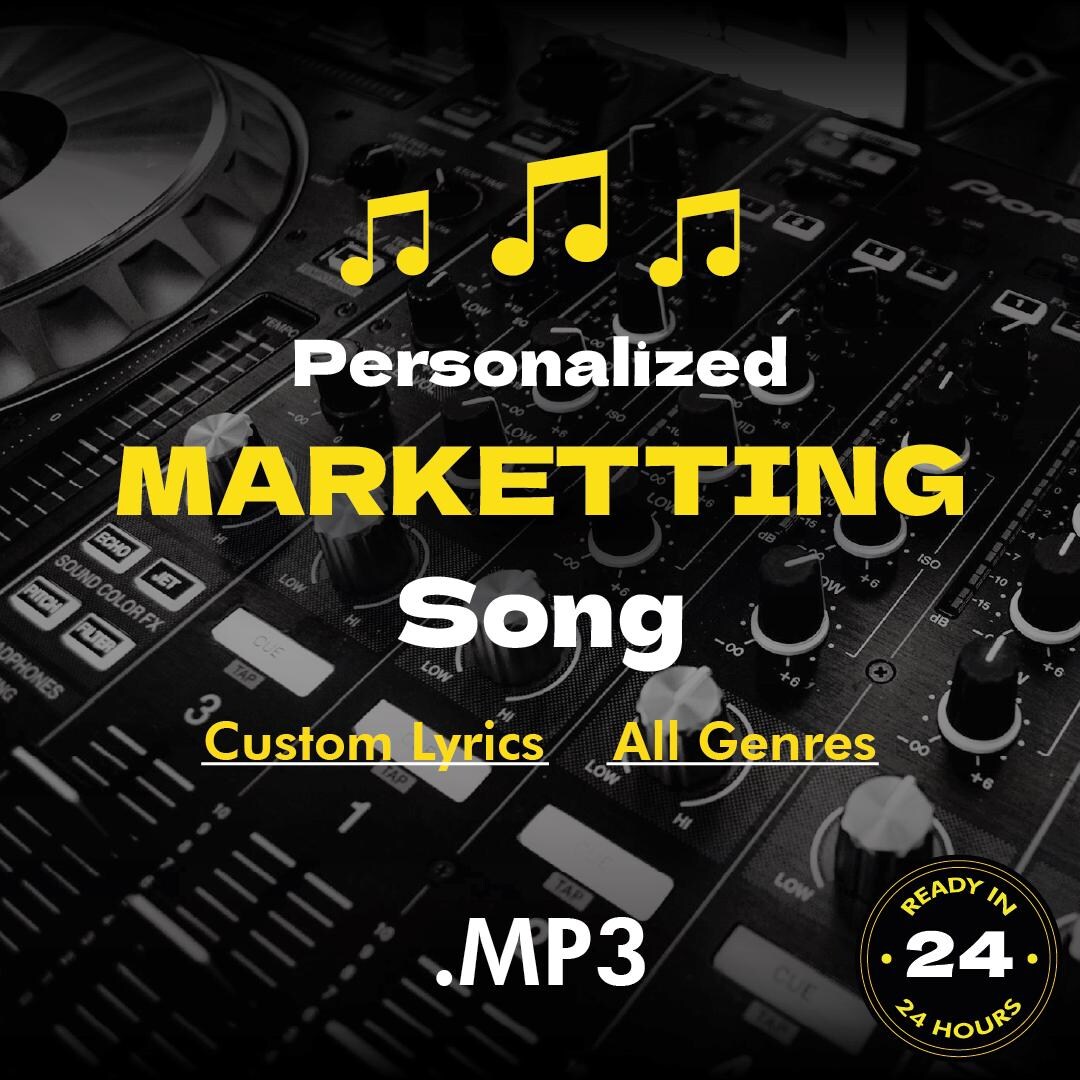 Personalized Marketting Song, Custom Jingle for Marketing, Promotions ...