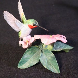1998 LENOX Fine Porcelain HUMMINGBIRD Garden Bird Figurine - Etsy