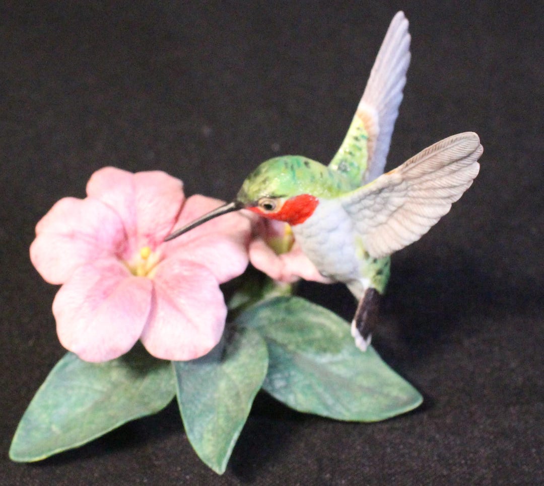 1998 LENOX Fine Porcelain HUMMINGBIRD Garden Bird Figurine - Etsy