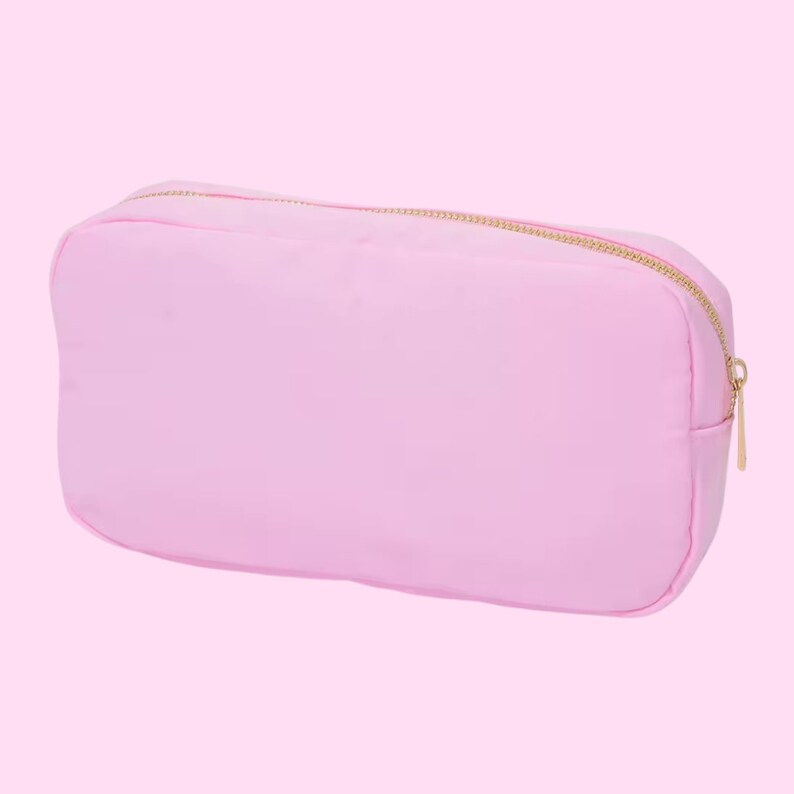Personalized SMALL Chenille Letter Patch Bag Customizable Bag Makeup ...