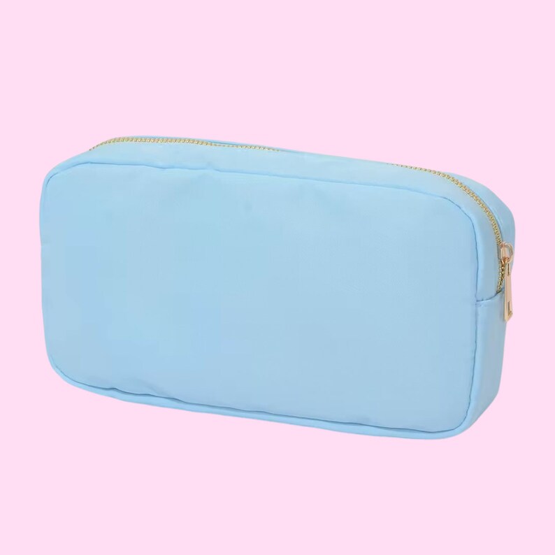 Personalized SMALL Chenille Letter Patch Bag Customizable Bag Makeup ...