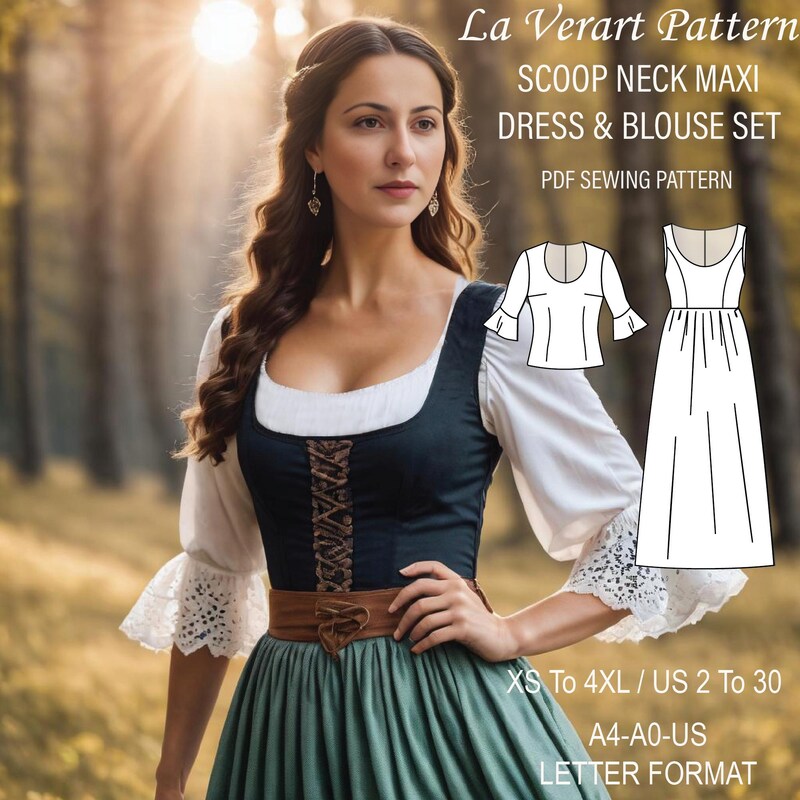 Renaissance Dress Pattern - Etsy