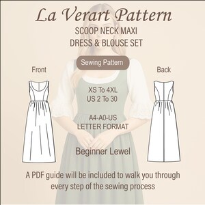 Ren Faire Maxi Dress Sewing Pattern: Medieval Renaissance Gown (US 2-30 ...