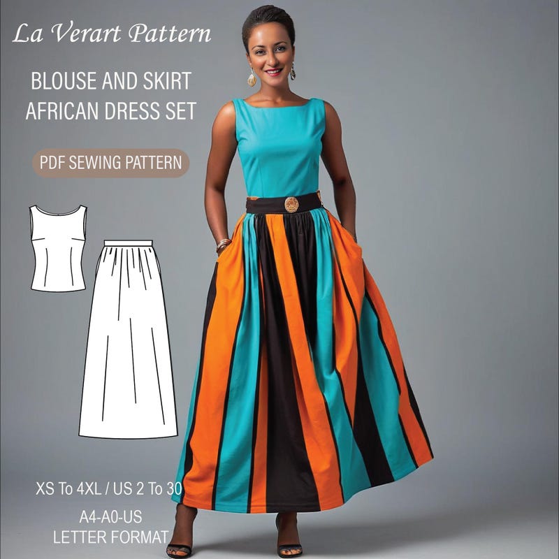 African Sewing Patterns for Dresses - Etsy