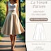 Linen Skirt Sewing Pattern, Midi Skirt, Pockets Skirt Sewing Pattern ...