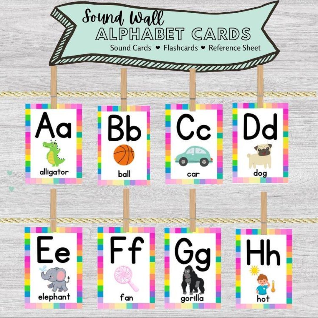 Ms. Rachel "phonics Song" Alphabet Letter Sound Cards, Flashcards ...
