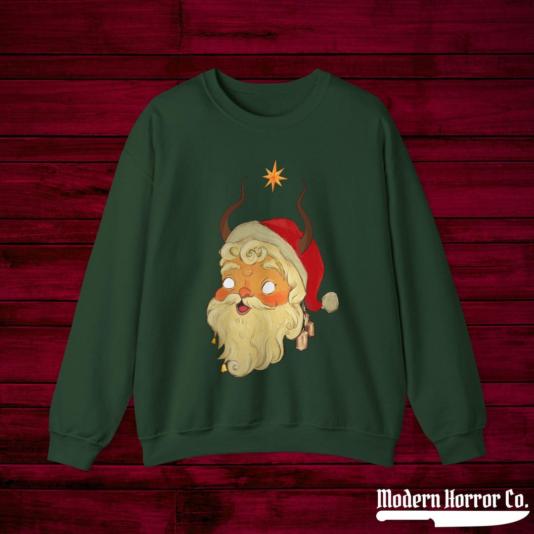 Vintage Christmas Krampus Unisex Sweatshirt Holiday Season Winter ...