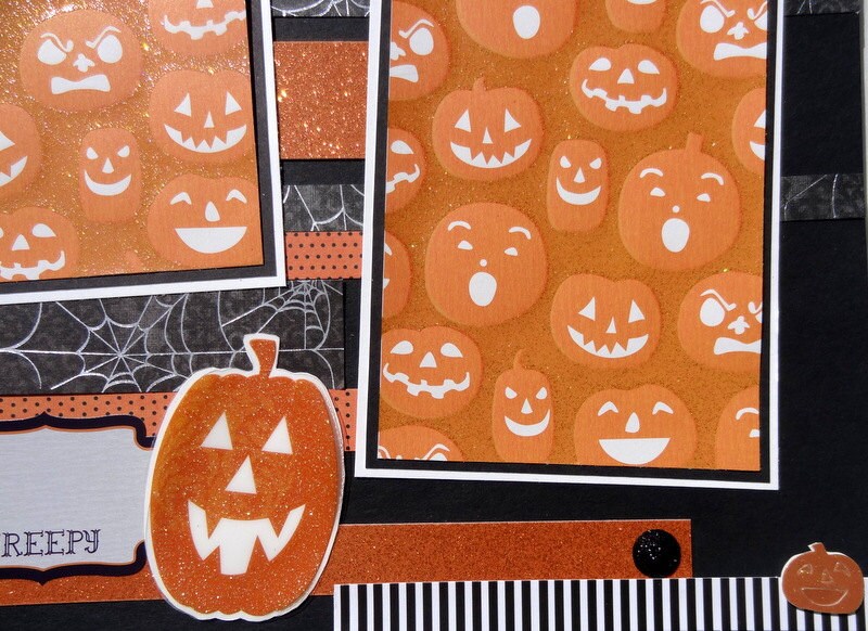SPOOKY 12 X 12 Premade Scrapbook Page Halloween Free Shipping - Etsy
