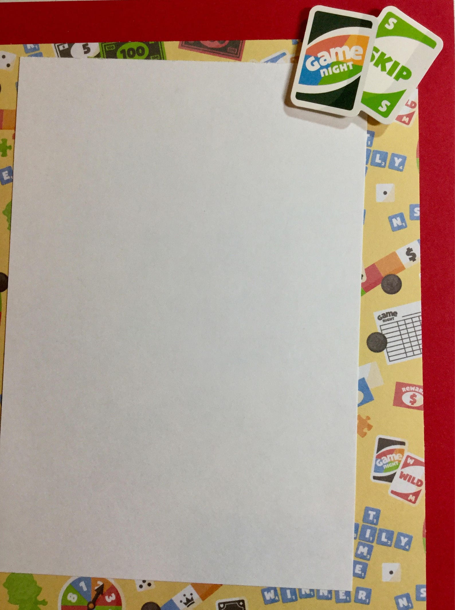 FUN and GAMES 12 X 12 Premade Scrapbook Page/layout - Boy Girl Board ...