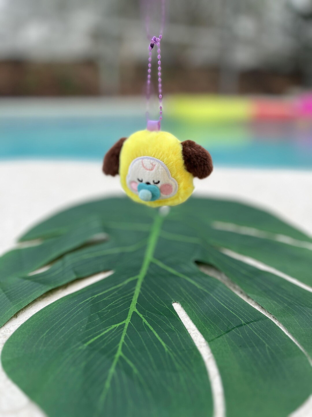 BTS BT21 Mini Plush Keychain: Baby Pacifier Pendant (8cm) - Etsy