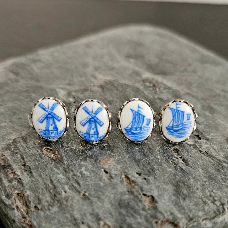 Delft Earrings - Etsy