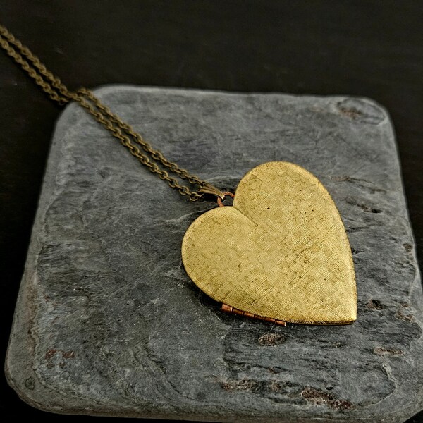 Long Locket Necklace - Etsy