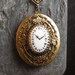 Art Deco Clock Locket Oval Cameo Locket Large Locket - Etsy