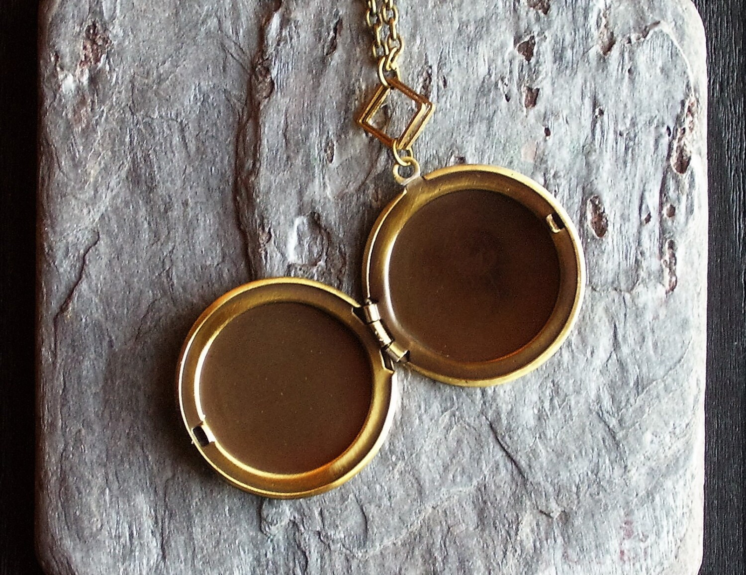 Compass Rose Locket Antique Brass Locket Necklace Nautical - Etsy