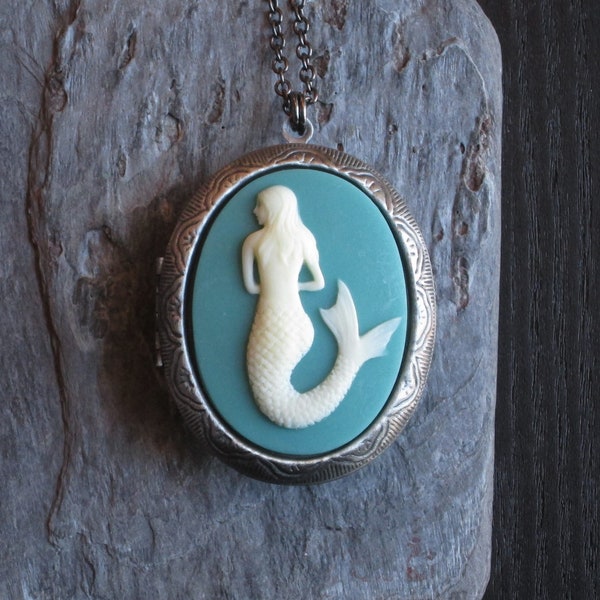 Mermaid Locket - Etsy