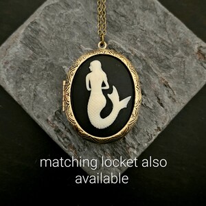 Mermaid Cameo Brooch Antique Brass Brooch Pin up Brooch - Etsy