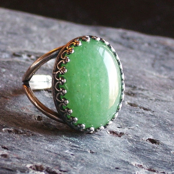 Light Green Ring - Etsy