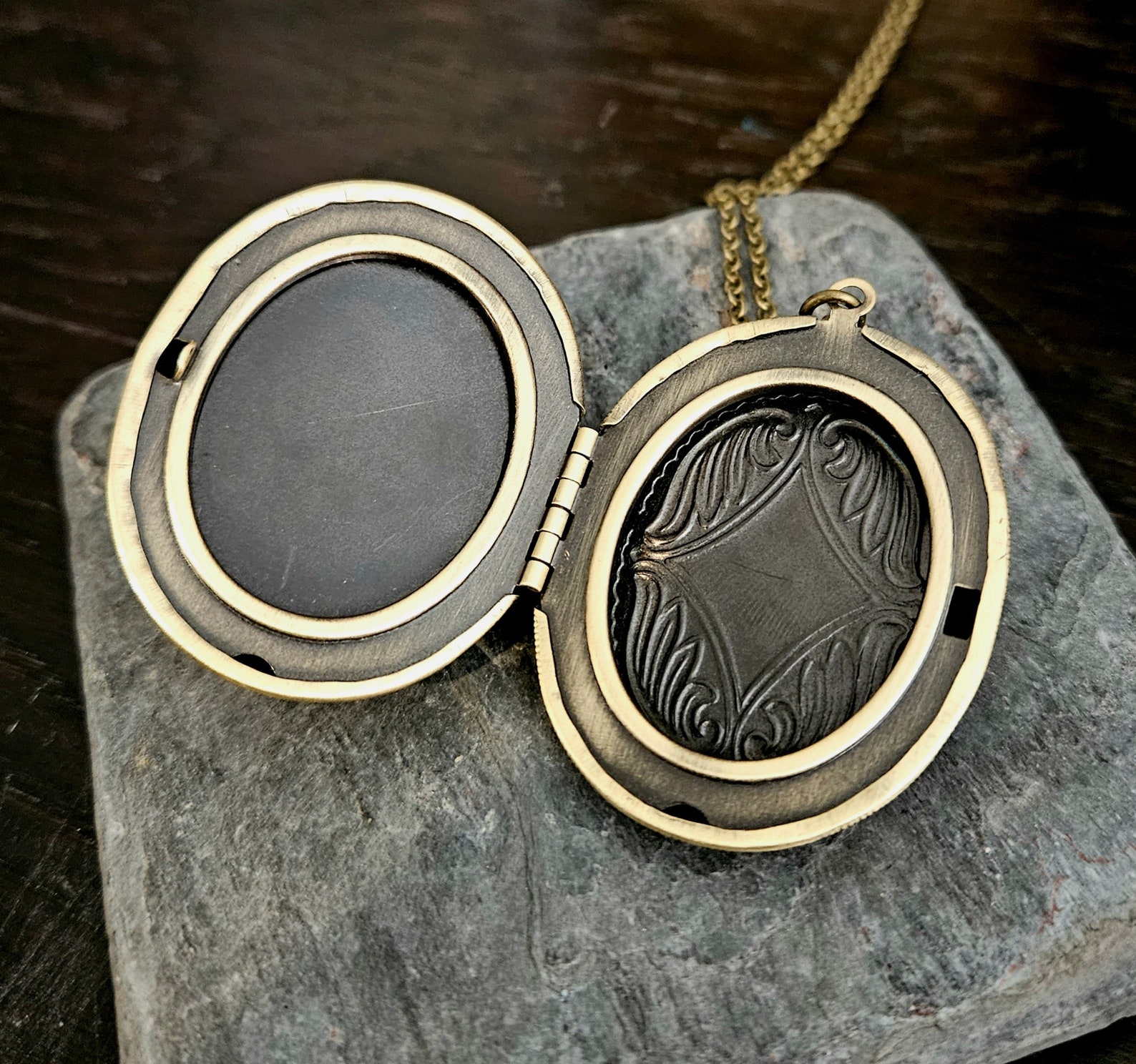 African Cameo Locket, Black Cameo Locket, Antique Brass Locket, African ...
