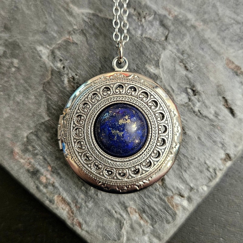 Stone Locket - Etsy