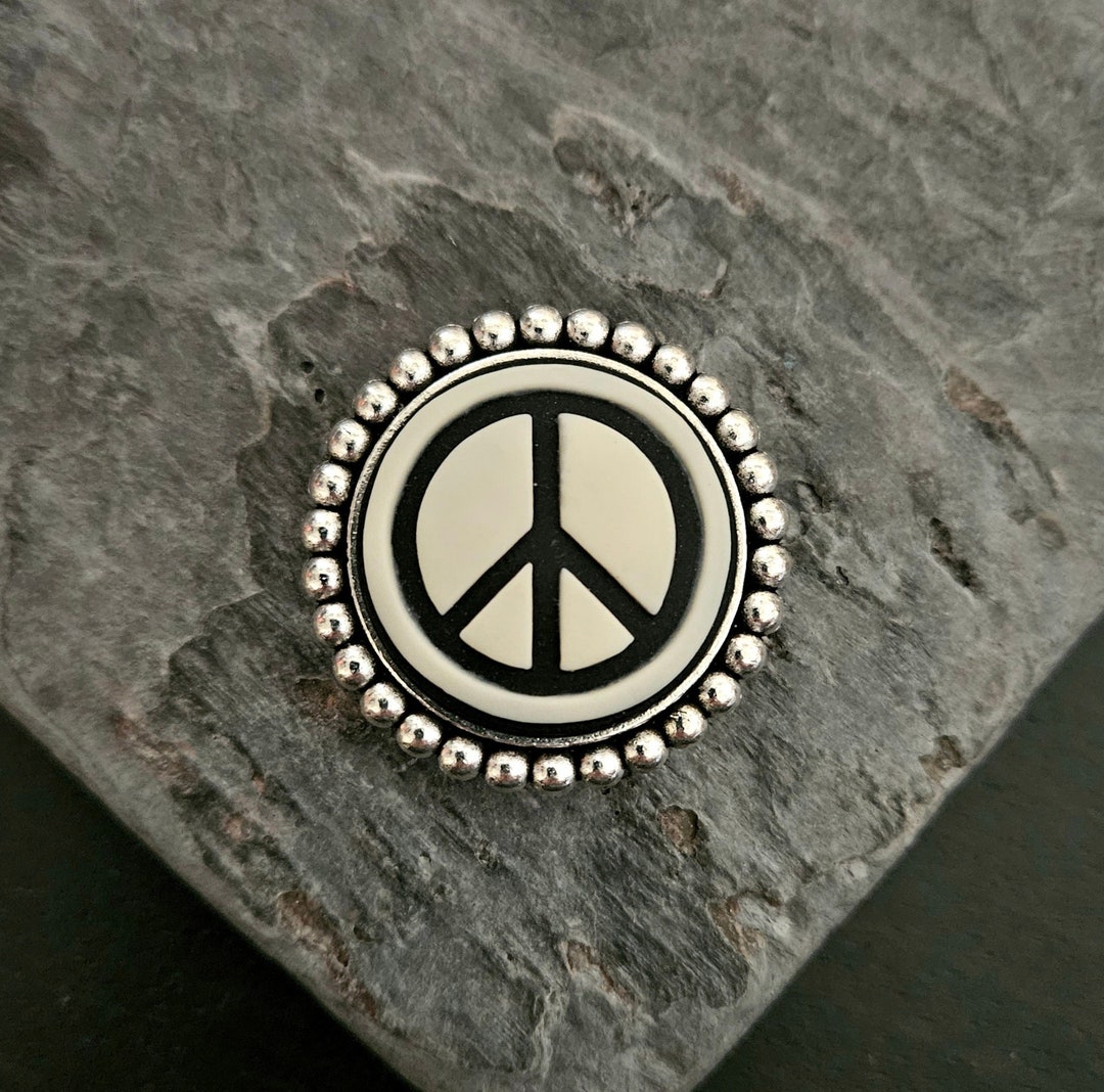 Peace Sign Brooch Peace Cameo Brooch Small Cameo Brooch - Etsy