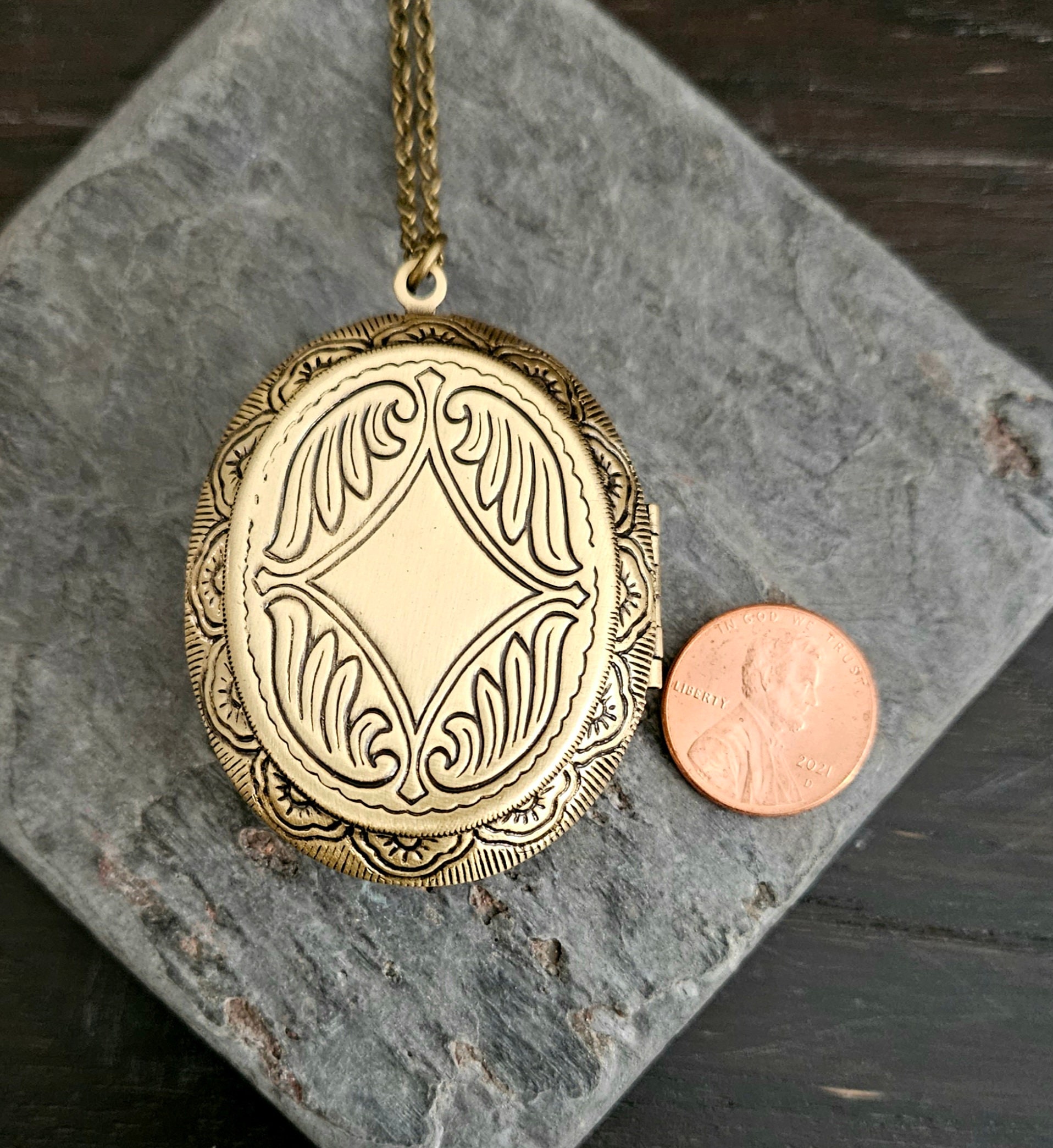 Mermaid Cameo Locket, Large Cameo Locket, Nautical Locket, Long Locket ...