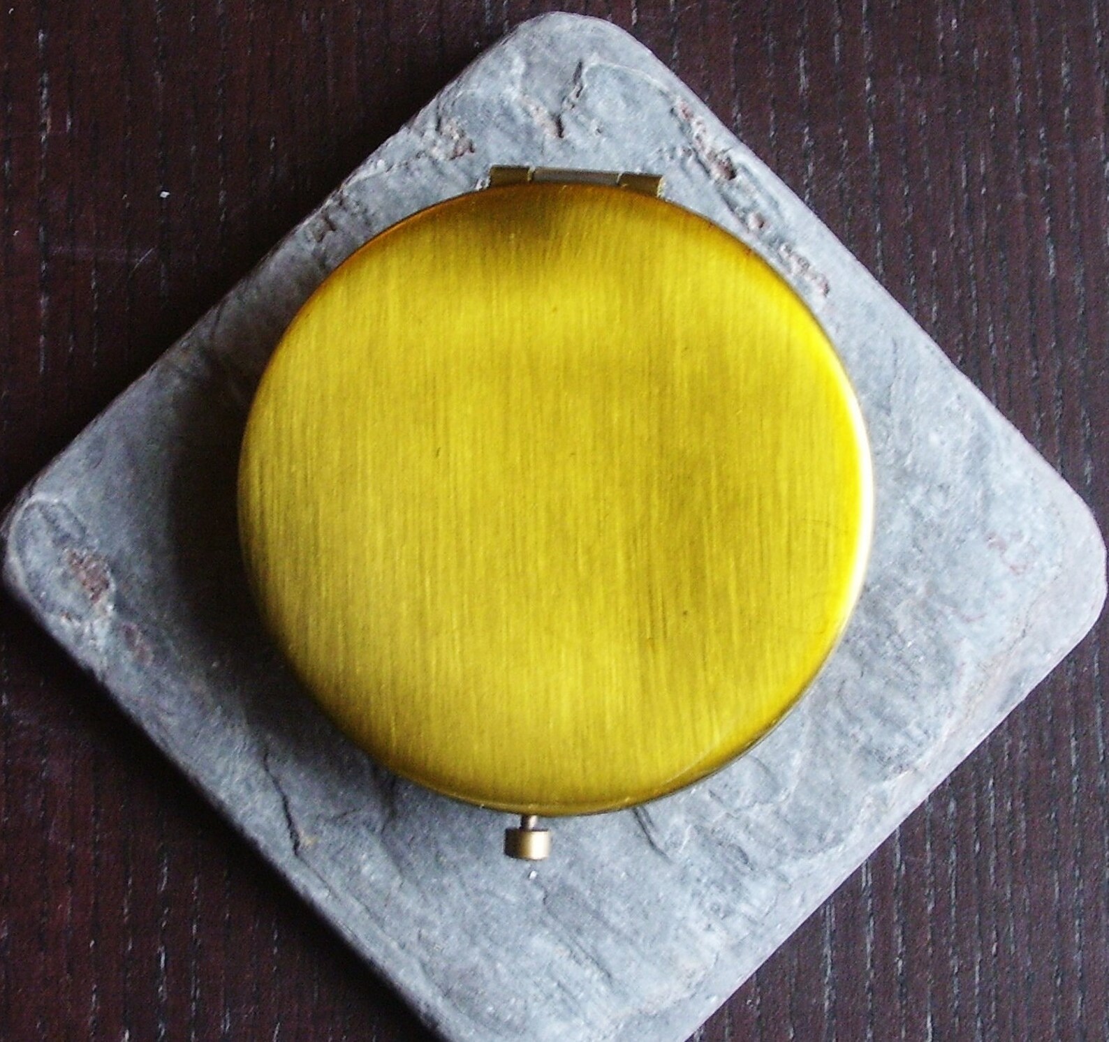 Nautical Anchor Mirror Antique Brass Cameo Compact Mirror - Etsy