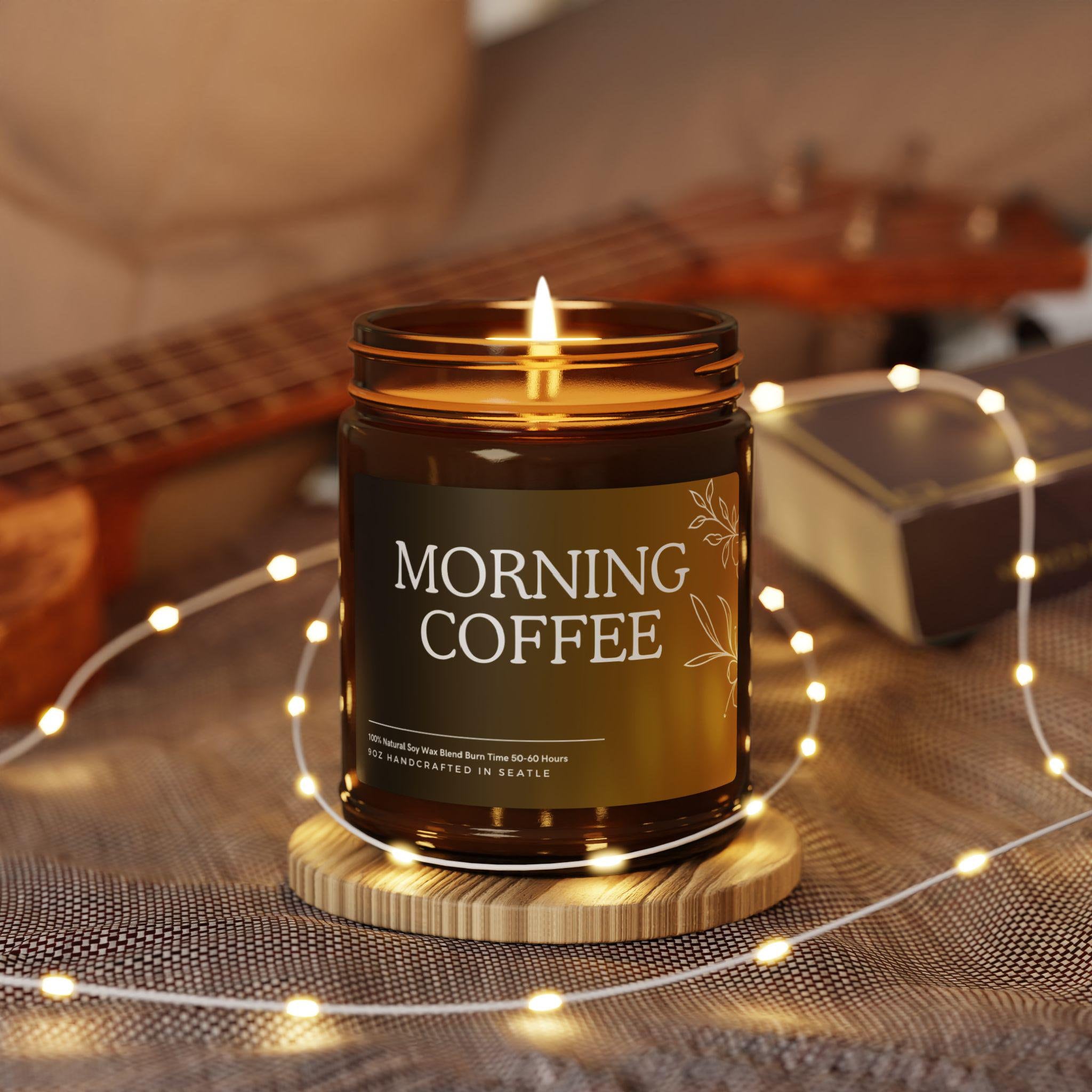 Soy Candle, Morning Coffee Scent, Home Decor, Aromatherapy Candle, Gift ...